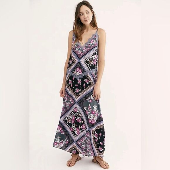 Free People | Dresses | Freepeople Intimately Stevie Floral Maxi Dress ...